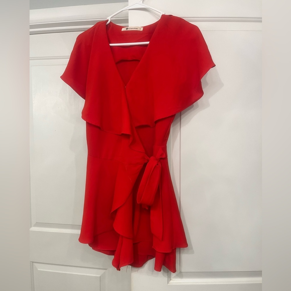 Formal Red Mini Dress - Gem